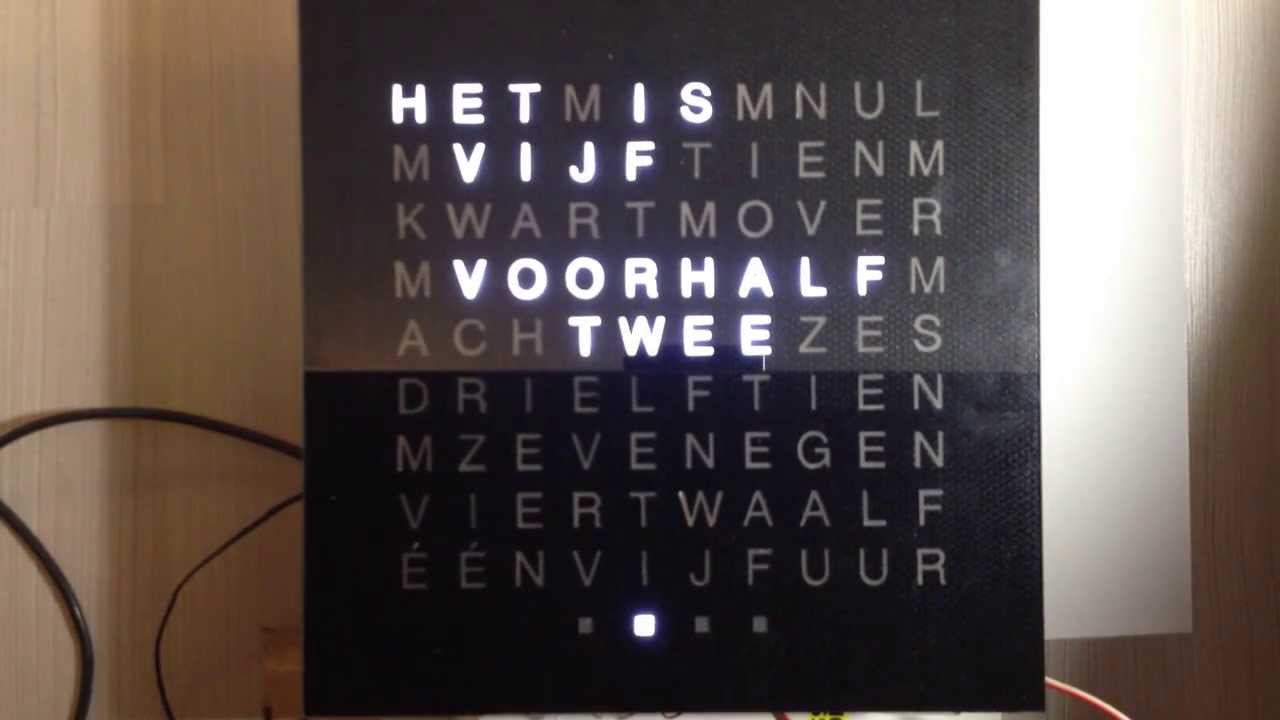 Word Clock Hackaday Contest