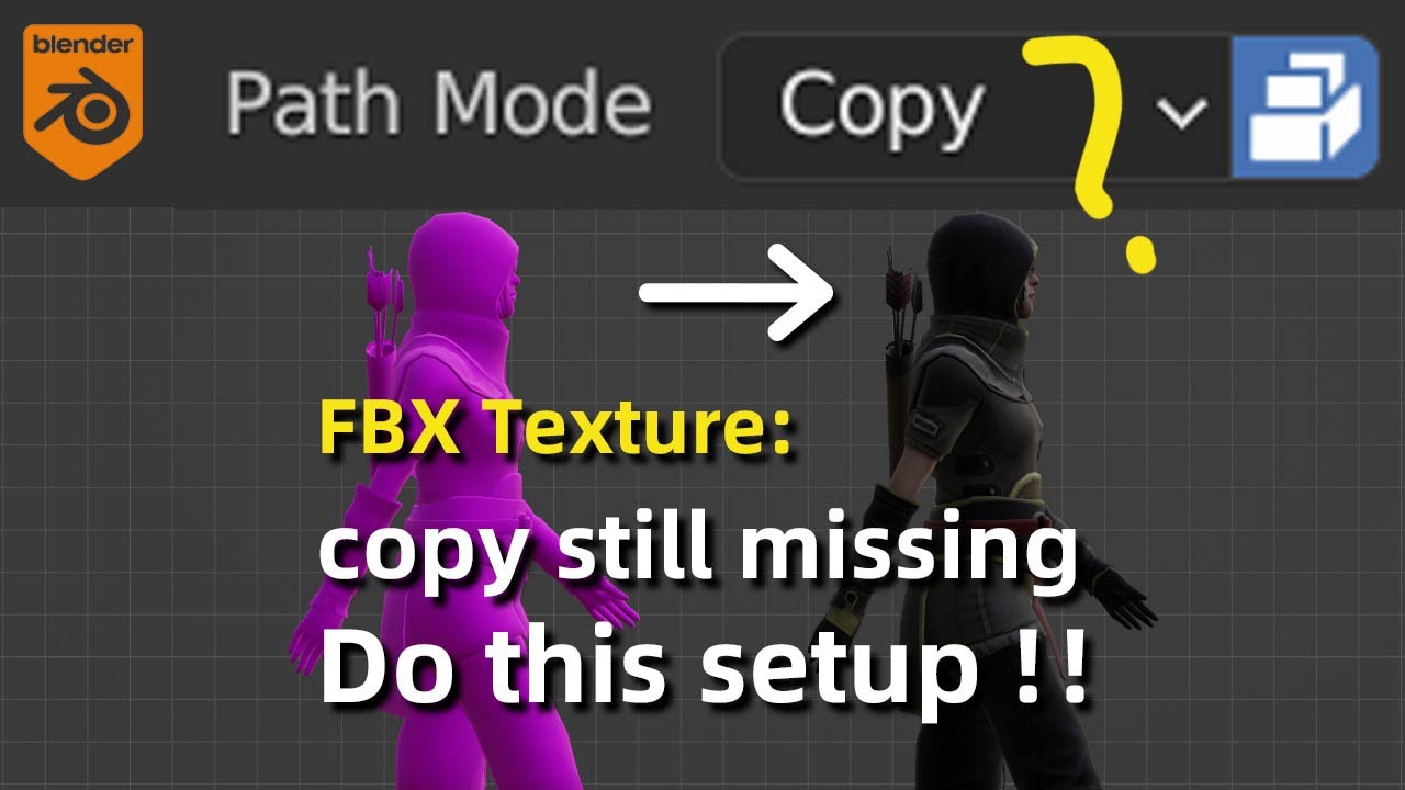 FBX Export with Texture / Material: copy doesn't work? Do one more setup !!