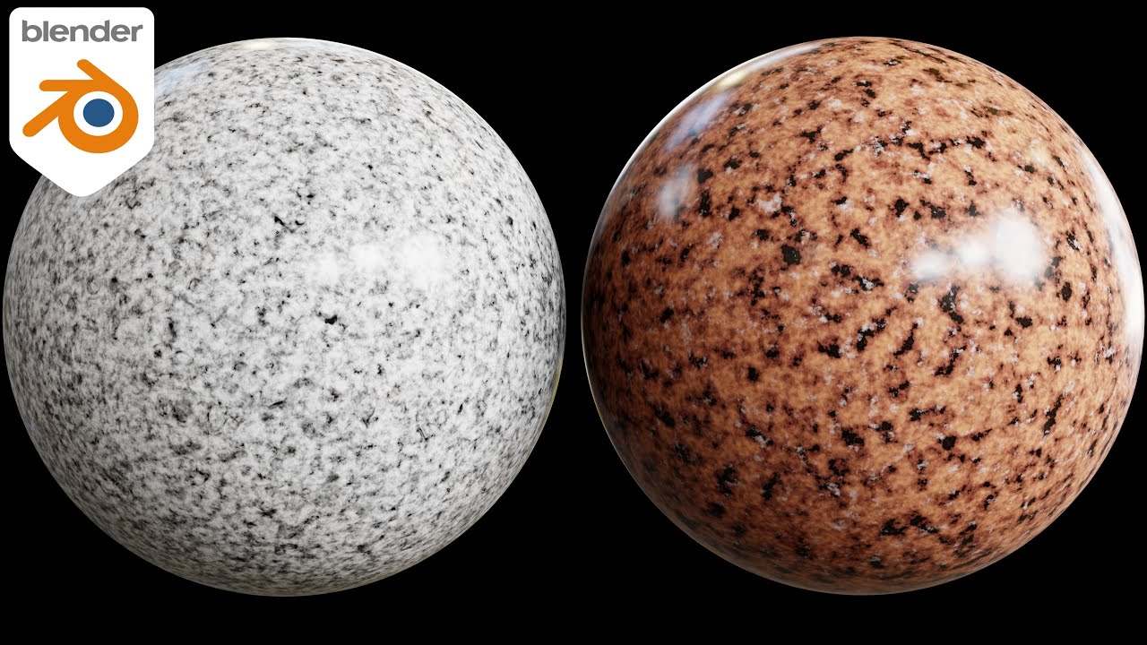 Procedural Granite Materials (Blender Tutorial)