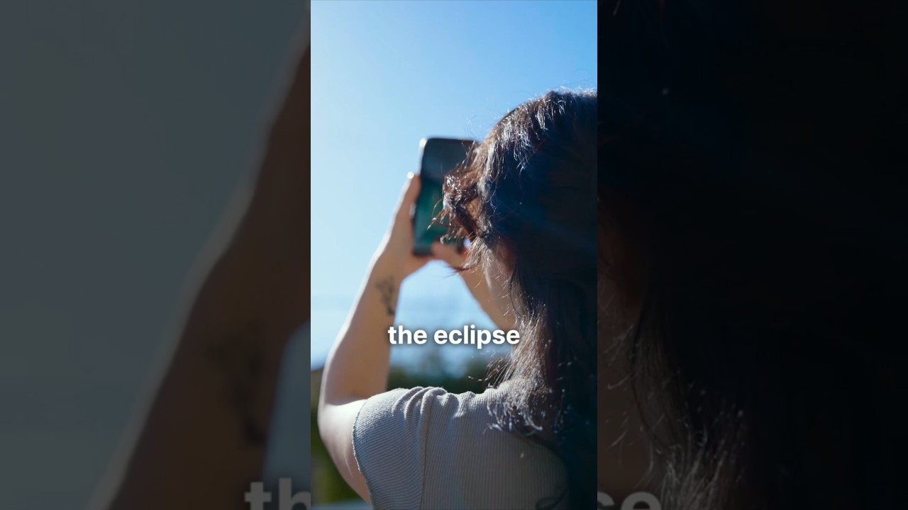 Safely Record the Eclipse with Your Phone #shorts #solareclipse