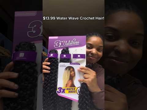 $13.99 Water Wave Crochet Hair💕 #short #protectivestyles #hairstyle