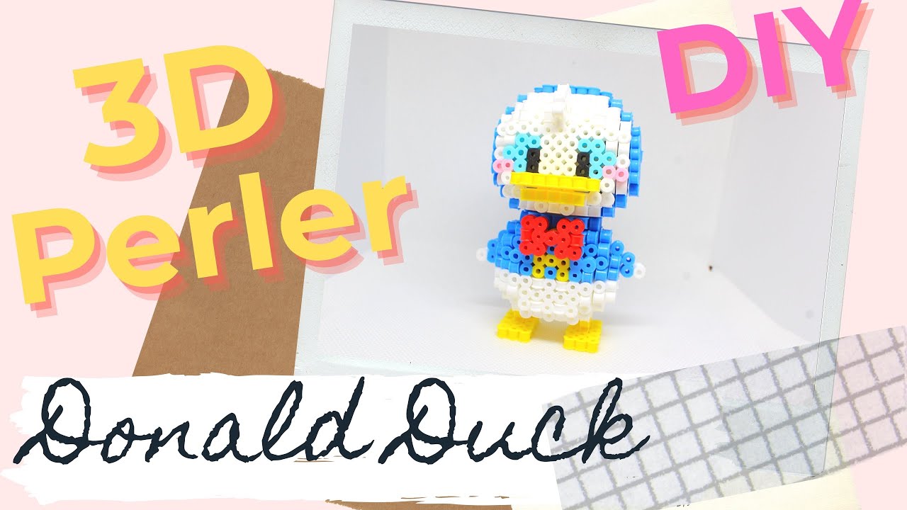 WHO IS THIS??  || 3D || Perler Beads || DONALD DUCK ||