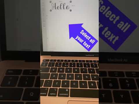 Joining cursive fonts in cricut design space