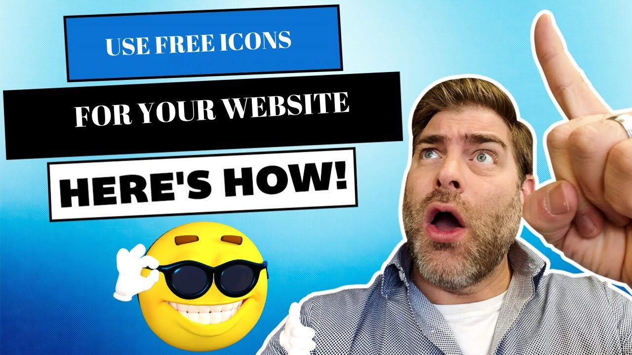 How to use flat icon for icon images for your website