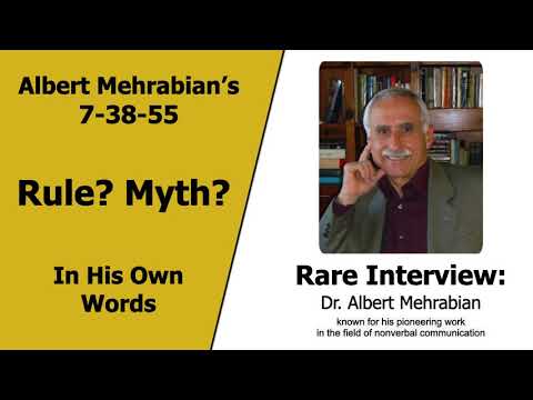 Albert Mehrabian - Rare Interview - 55-38-7 Rule vs. Myth