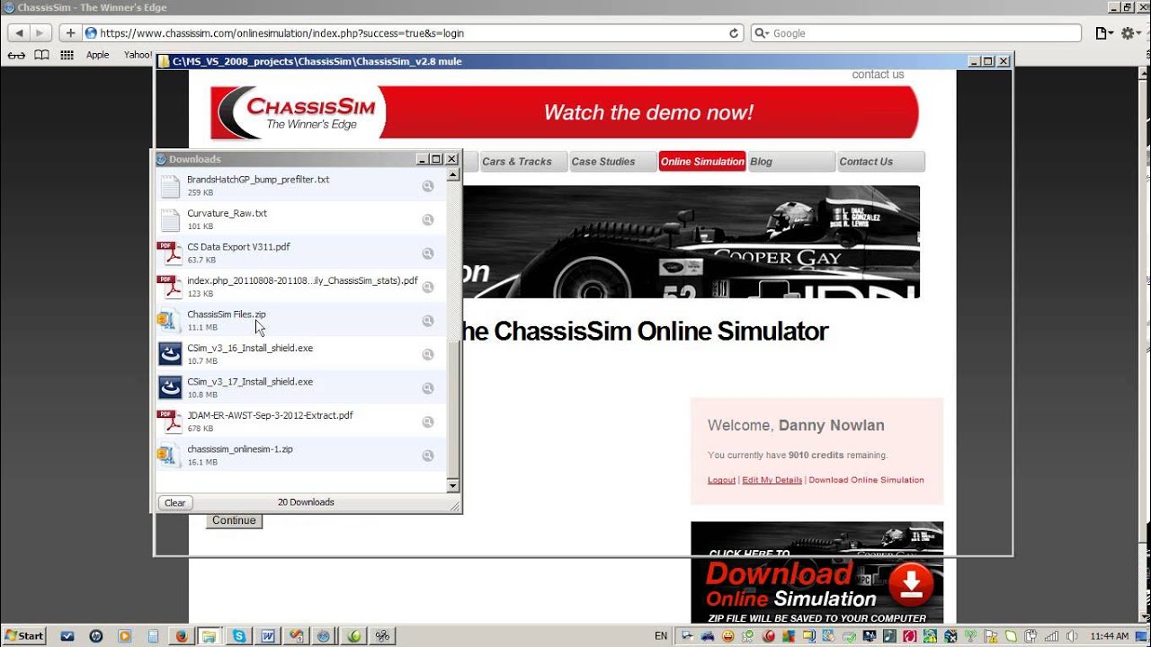 Getting started with ChassisSim Online
