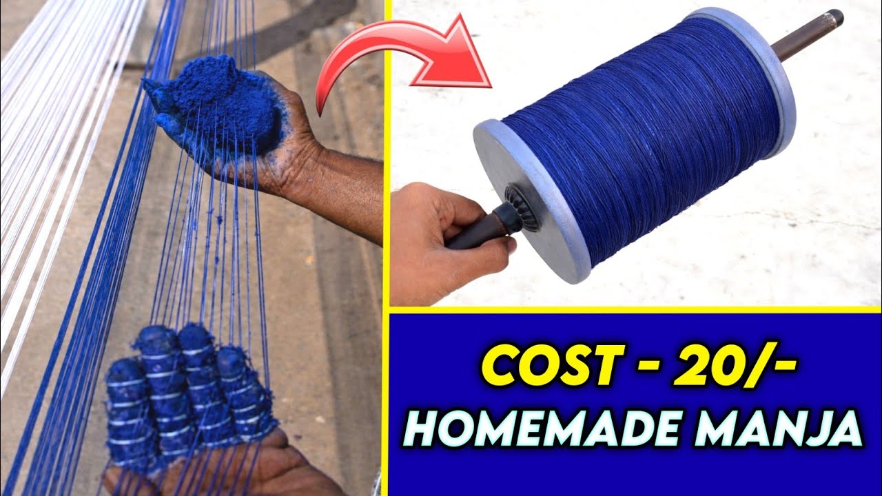 How to make Manja at home, now easily make range dori at home