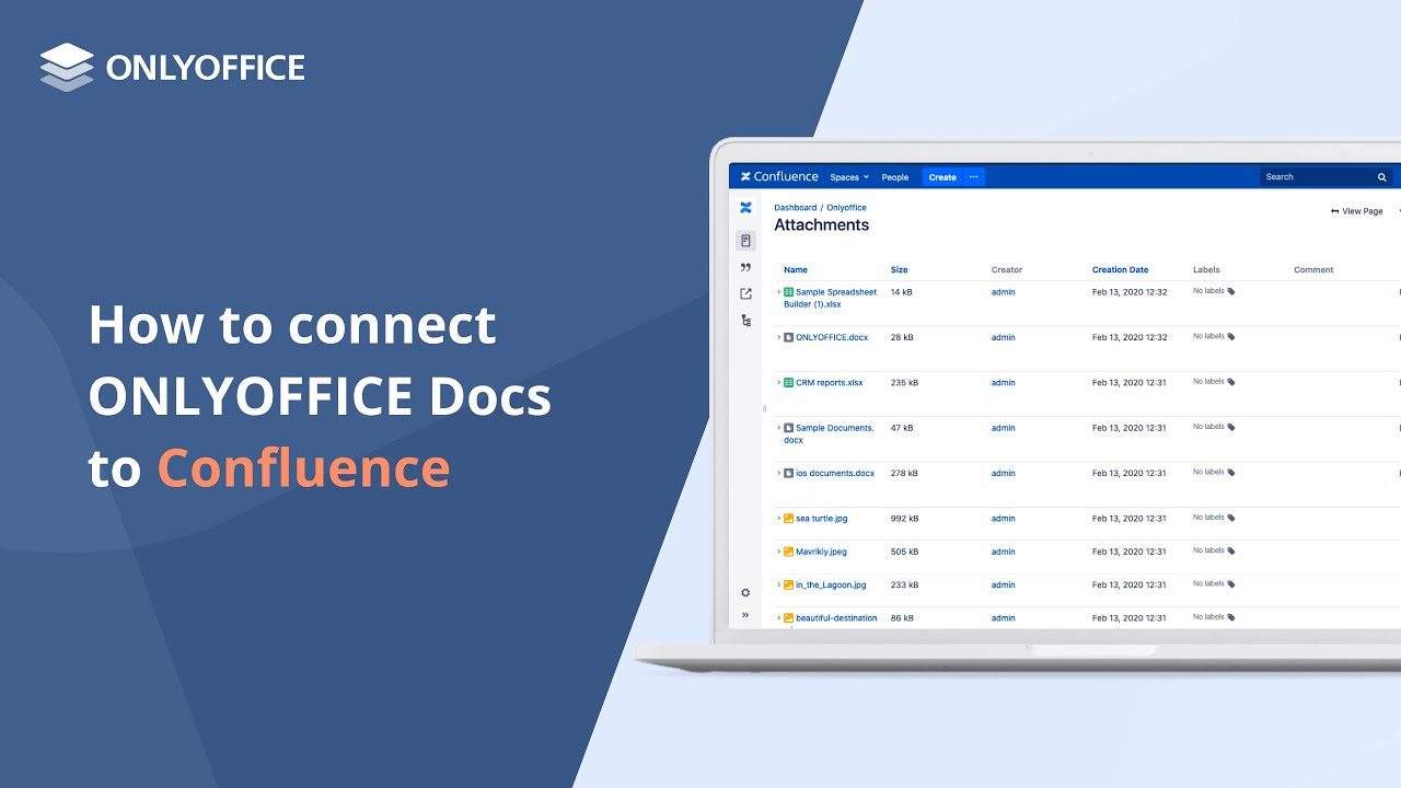 How to connect ONLYOFFICE Docs to Confluence