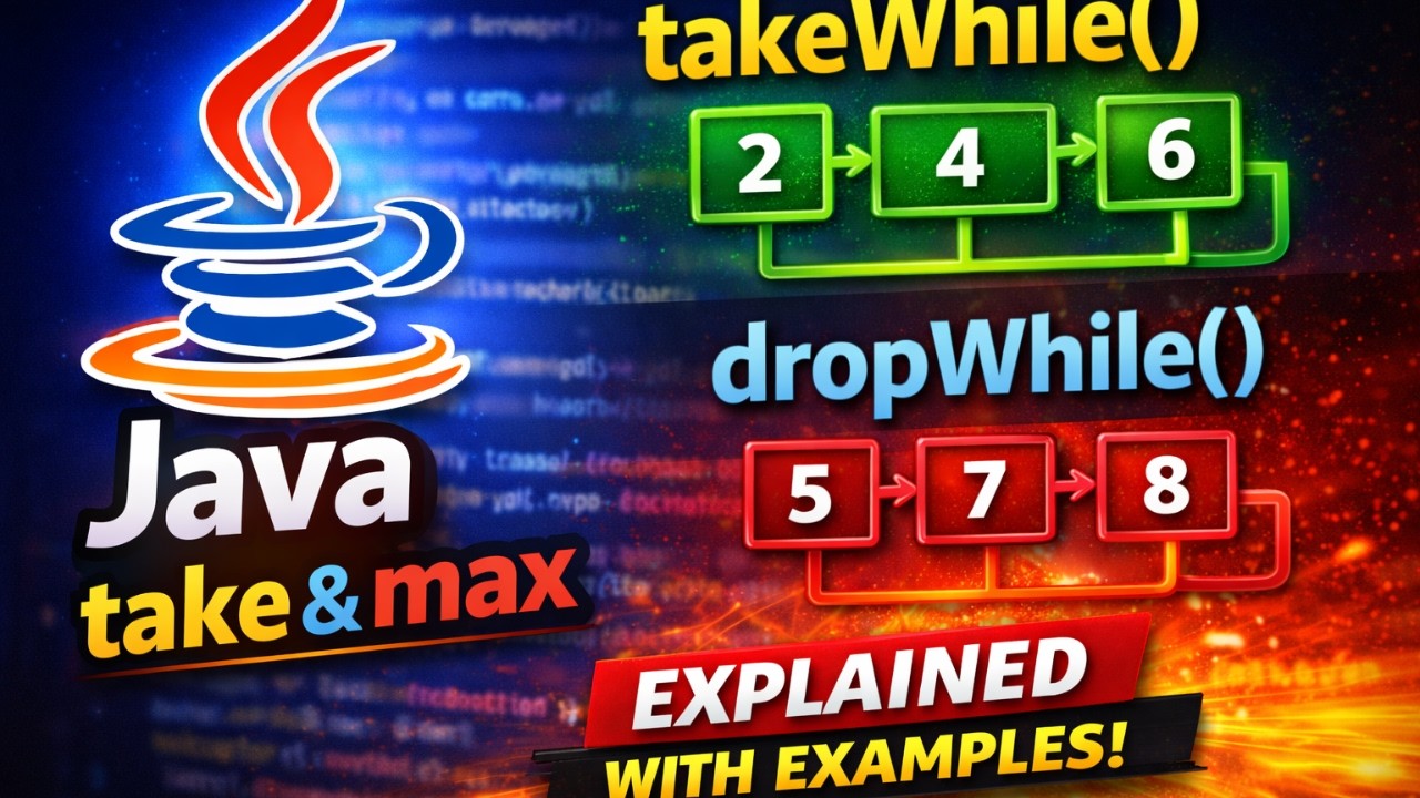 Java takeWhile() and dropWhile() Explained | Java 8 Streams with Examples | Short-Circuit Operations