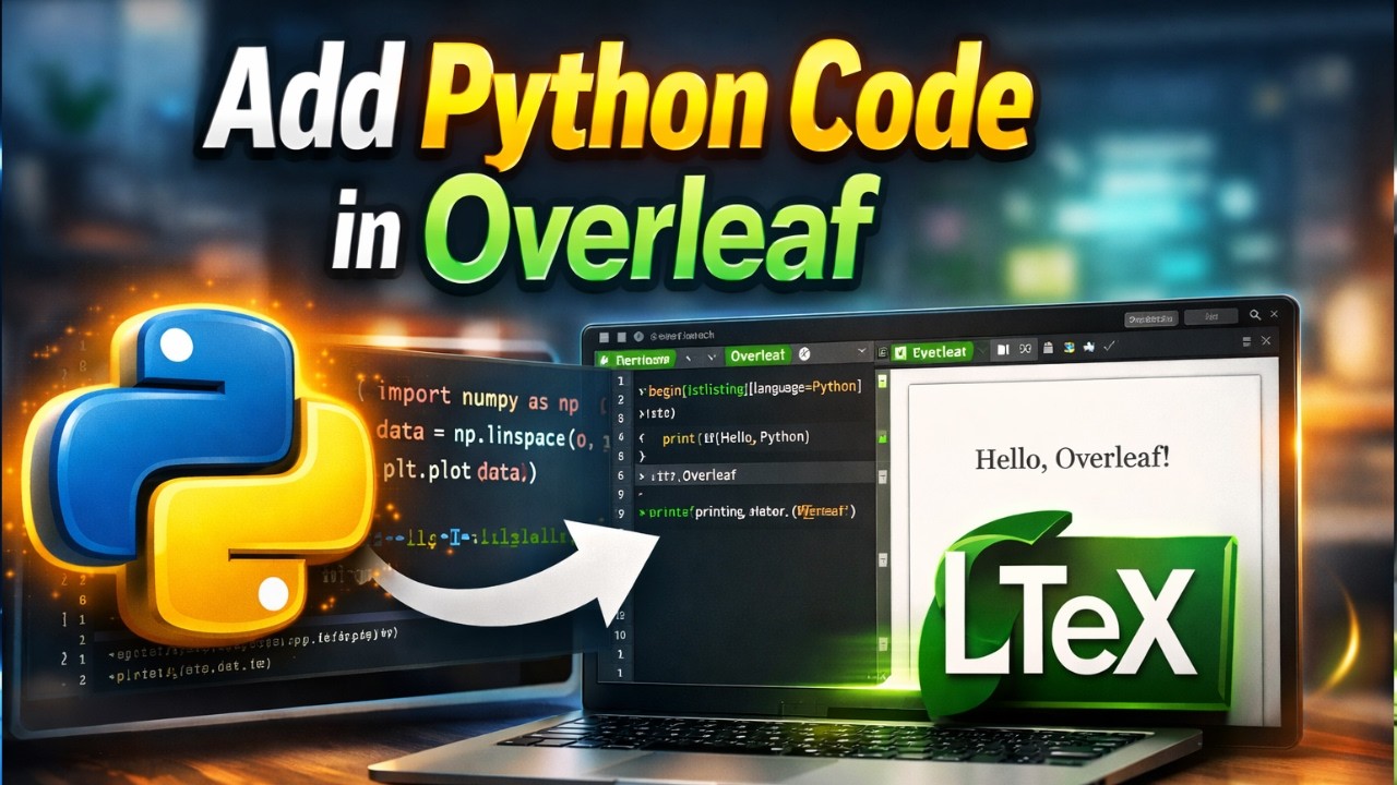 How to Add Python Code in Overleaf LaTeX | Step-by-Step Beginner Guide