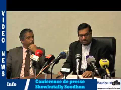 Conférence de presse de Mr Showkutally Soodhun sur la NHDC
