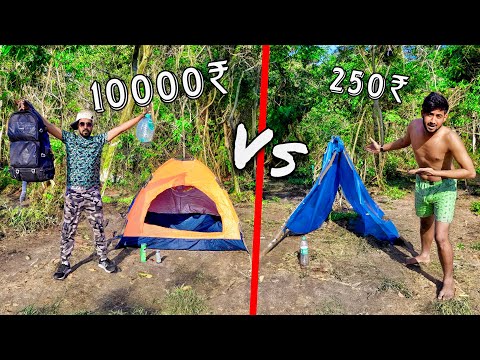 Surviving in jungle with low to high budget 250 vs 10000