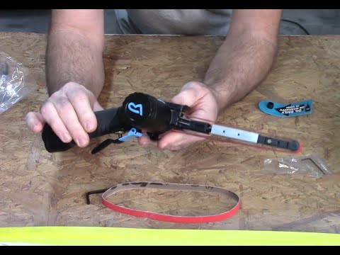 Baxter Belt Sander from Harbor Freight. Blending welds on the 66 Mustang, Brooklyn Pony