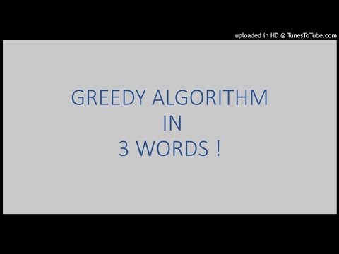 Greedy Algorithm simple explanation in 60 seconds