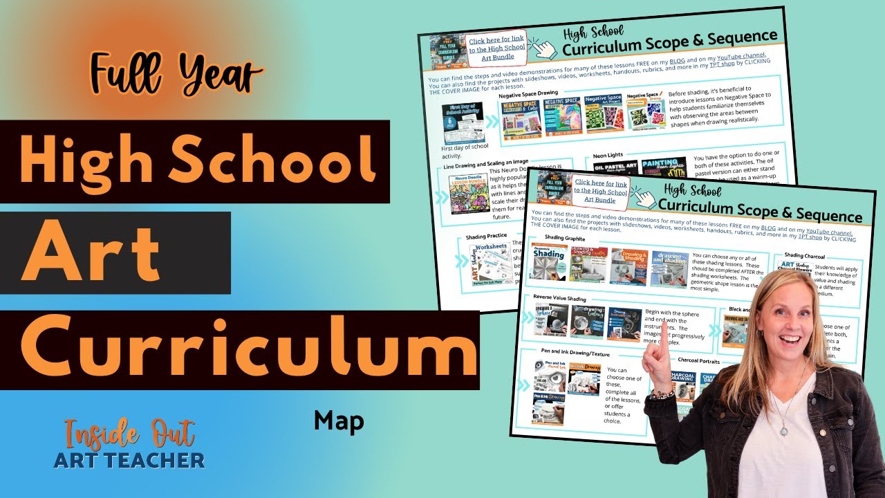 High School Art Curriculum Map Sequence | Full Year Art of Projects