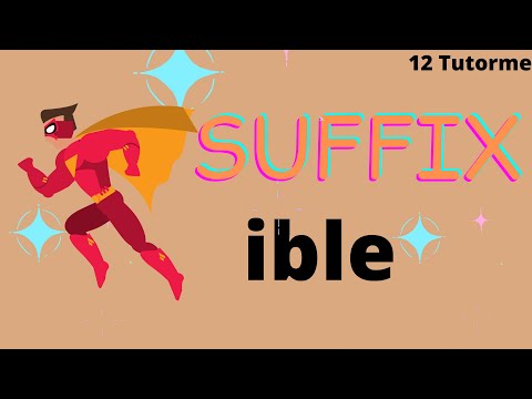 Vocabulary for Kids I Suffixes in Words I -ible #abcd