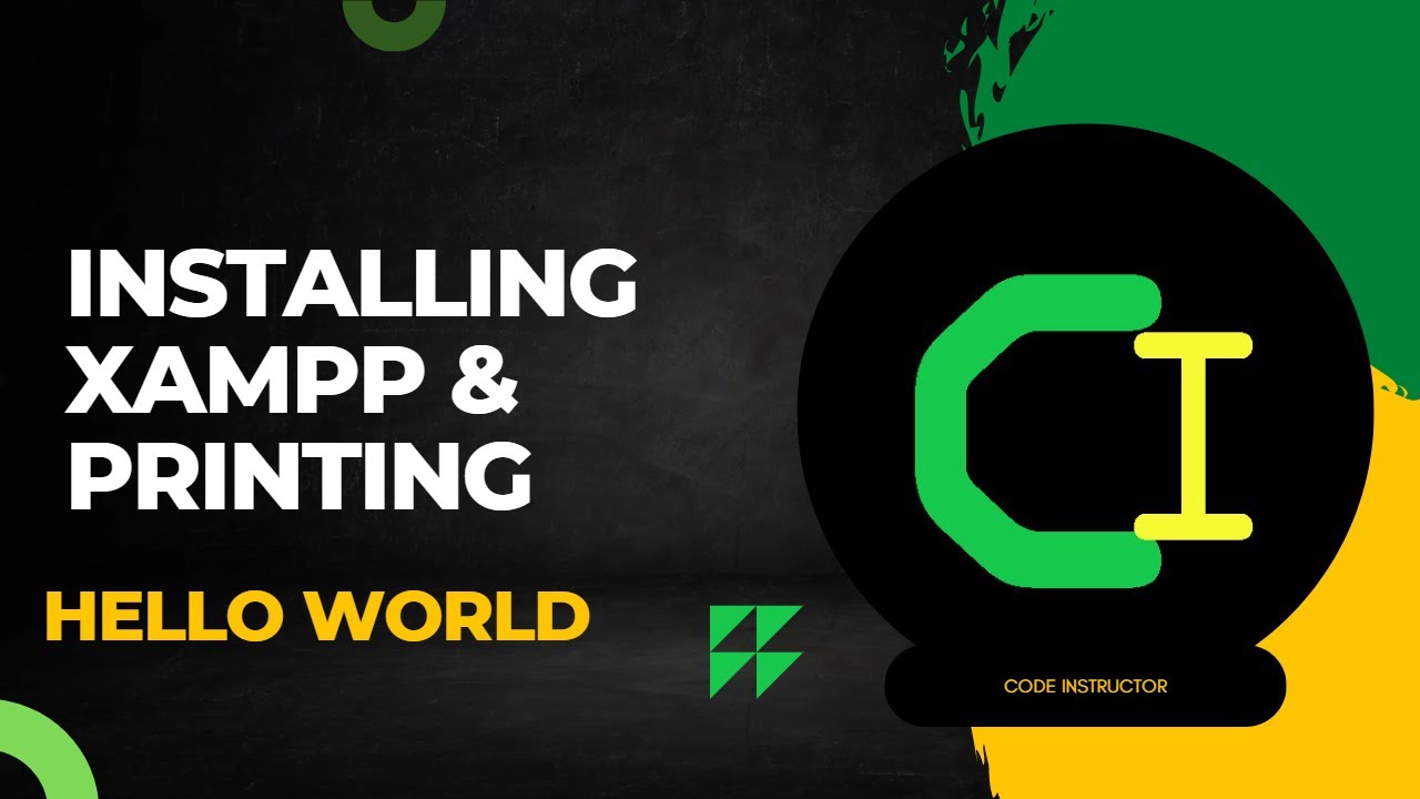 Installing Xampp & Printing (hello world) in PHP