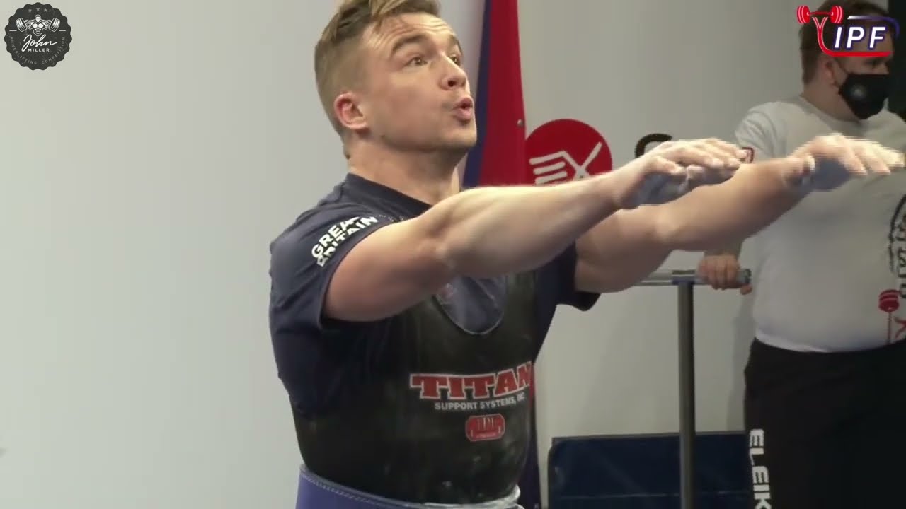 Tom Saunders - 15th Place 652.5kg Total - 83kg Class 2021 IPF World Open Championship