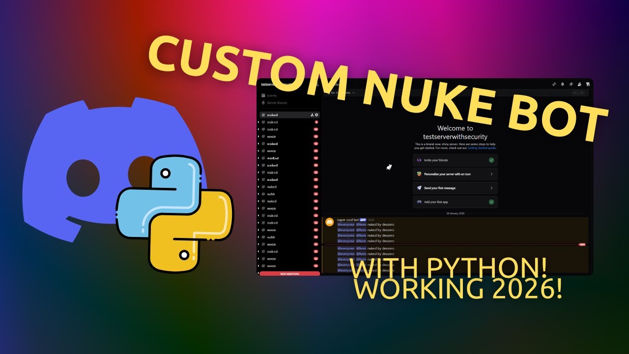 HOW TO MAKE YOUR OWN DISCORD NUKEBOT TUTORIAL 2026 *WORKING*