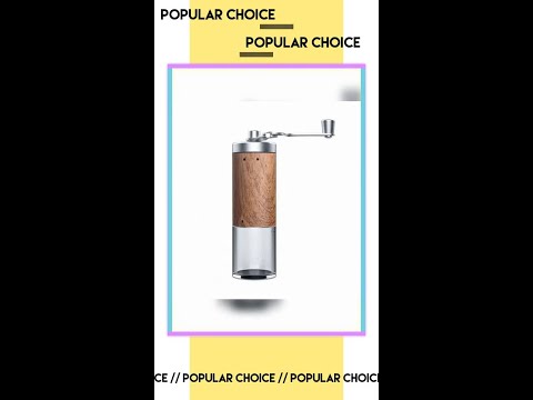 Coffee Bean Grinder Portable Wood Grain Stainless Steel Crank Hand Hand Coffee Grinder Kitchen To...