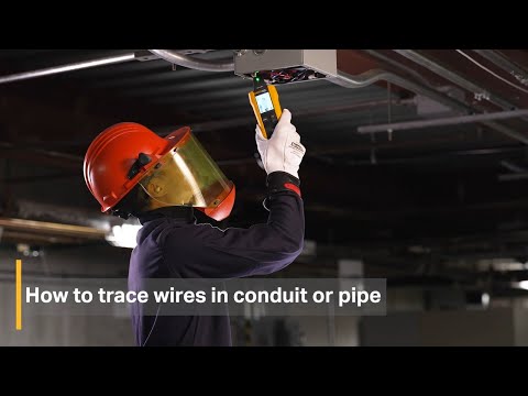 How to trace wires in a conduit or pipe with the Fluke 2052 or 2062 Advanced Wire Tracer
