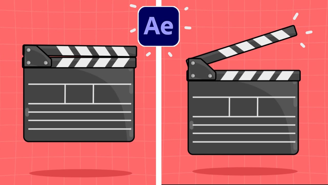 Movie Clapper Animation in After Effects Tutorials