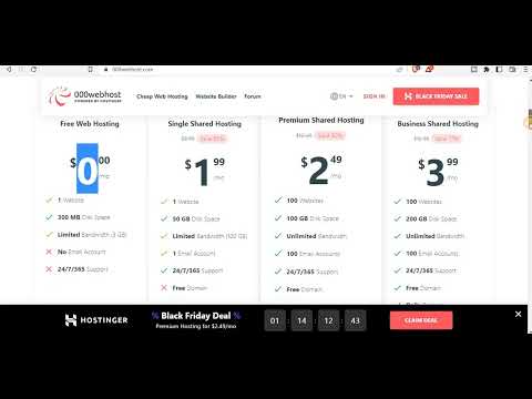 000Webhost Free Hosting Website For Small And Personal Website In 2023