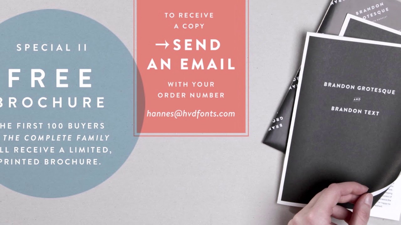 Brandon Text font video