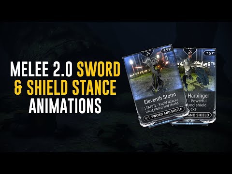 Sword & Shield Stances & Animations - Melee 2.0 (Warframe)