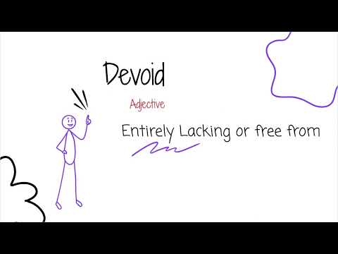 Devoid - English Vocabulary Builder (Pronunciation, Meaning & Example)