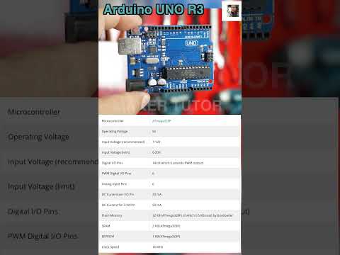Arduino UNO R3 specs