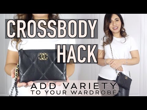 How to transform your CHANEL designer pouch / wristlet into a crossbody bag - Tips and Tricks