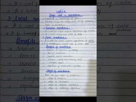 Anesthetic drugs