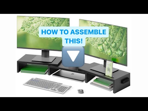 How To Assemble a Dual Monitor Stand (BONTEC Dual Monitor Stand Riser)