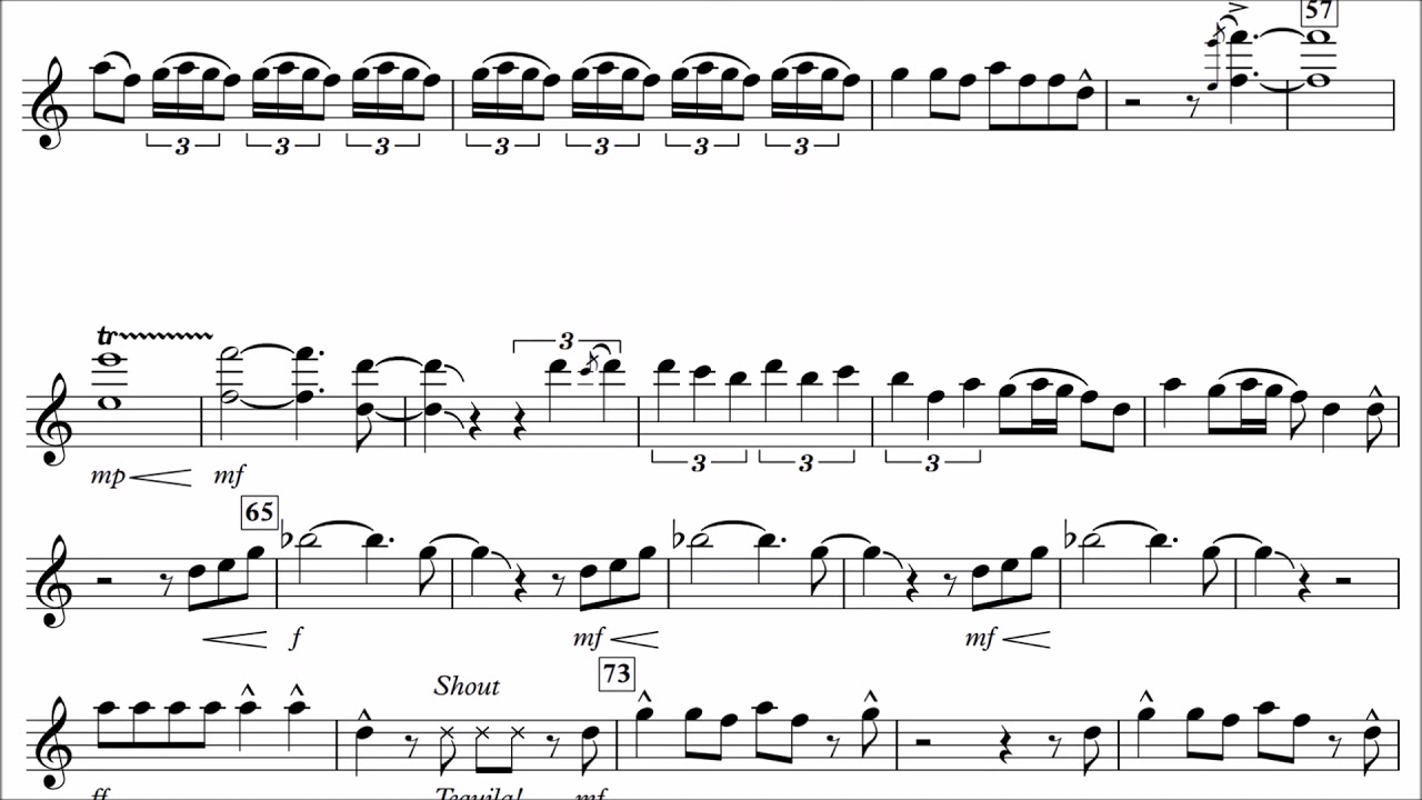 Clarinet Play-Along - Tequila - with sheet music