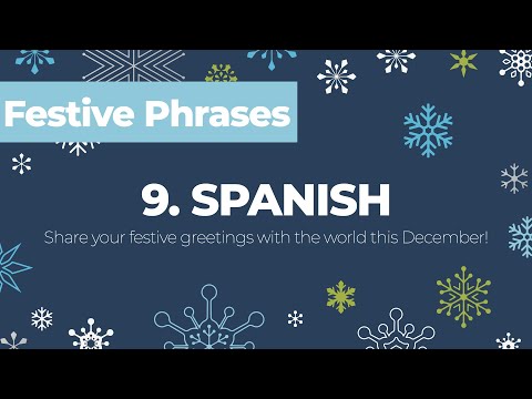 How to say "Merry Christmas" in Spanish - Festive Phrases Advent Calendar Day 9
