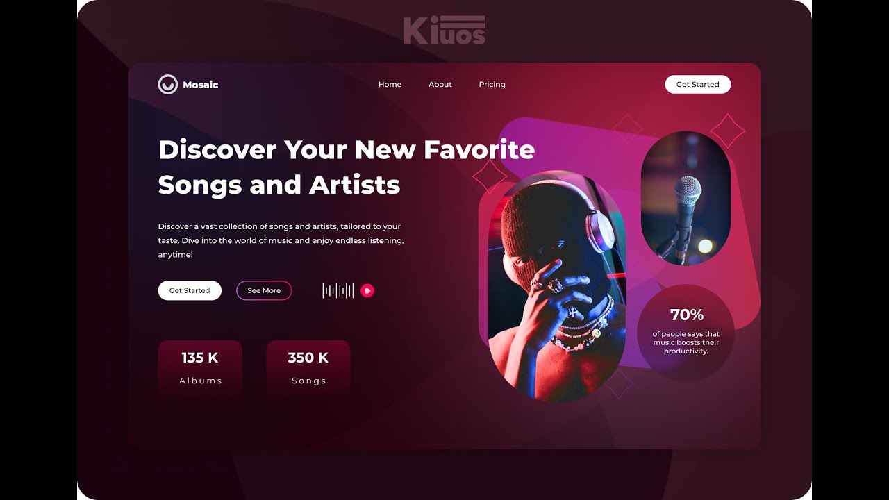 Creating a Music (Concert) Website Design in Figma | Killuos | Killuos Devs