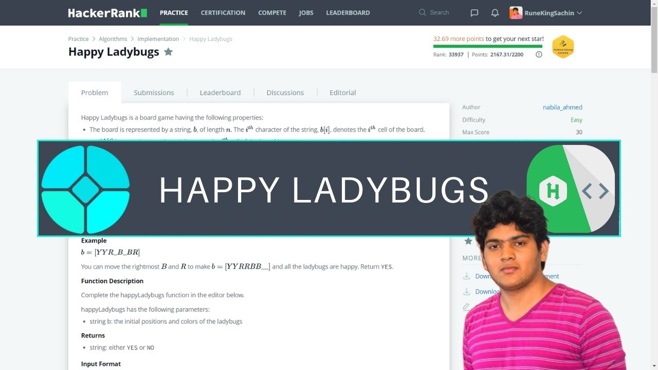 Happy Ladybugs || HackerRank Problem Solution || Python