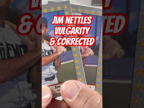 1990 Pacific Senior Baseball League Collectors Set JIM NETTLES Vulgarity & Corrected