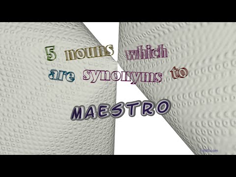 maestro - 5 nouns meaning maestro (sentence examples)