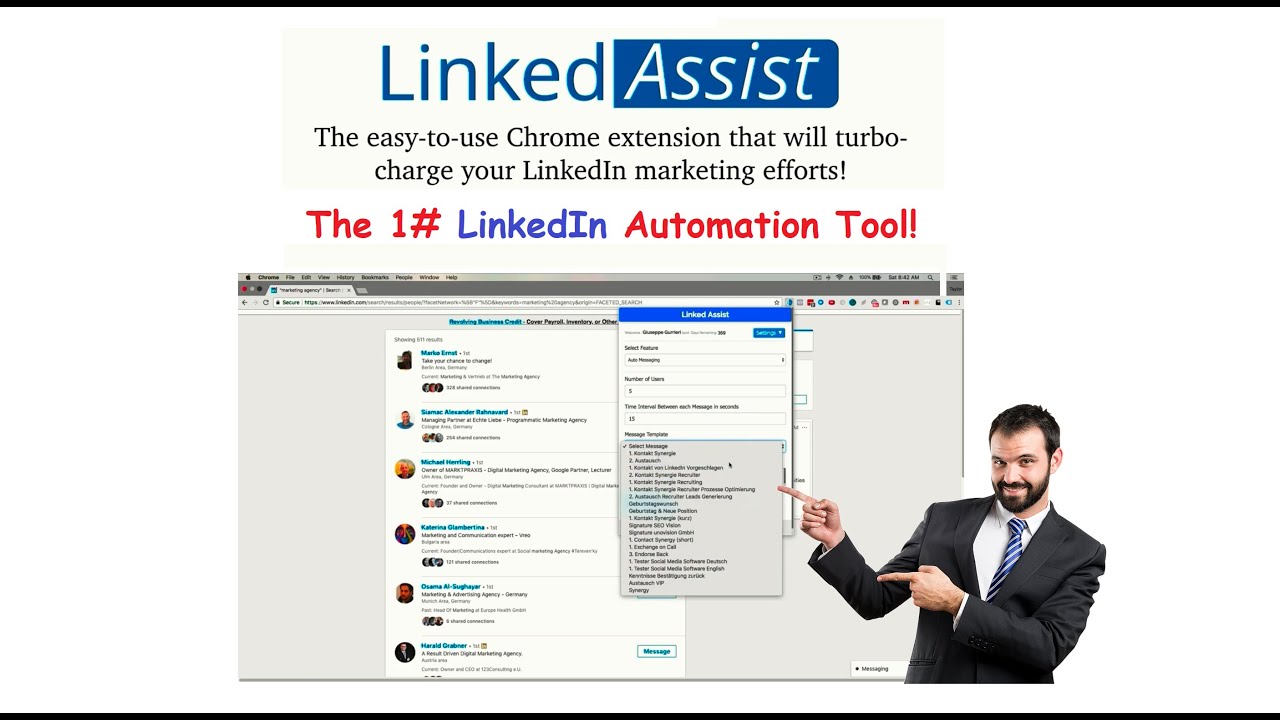 LinkedIn Assist Chrome Extension Tool By Giuseppe Gurrieri