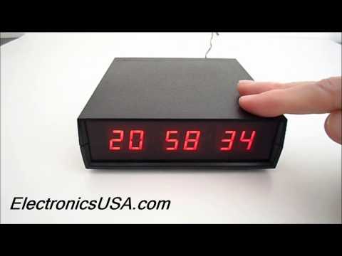 CK-1 LED Digital Clock with Seconds 12 or 24 Hour : Electronics USA