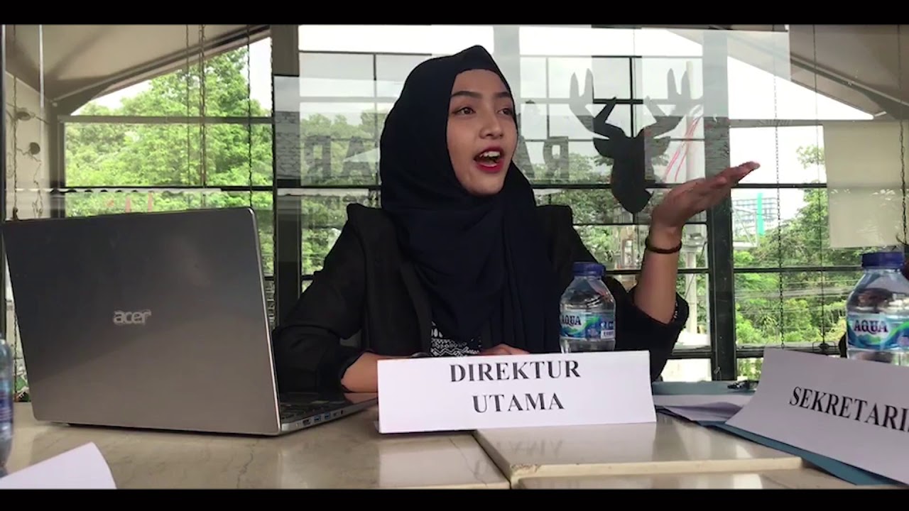 SIMULASI RAPAT BISNIS  EVALUASI PENJUALAN PRODUK TERBARU kelompok 1 3C & 3D”