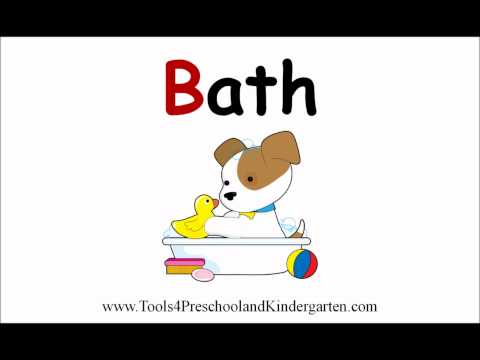 Teaching words that begin with the Letter B Video Book for Preschool
