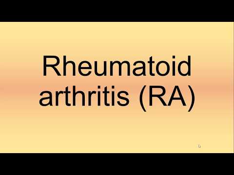Rheumatoid Arthritis (RA) Pronunciation | How to Say | How to Pronounce