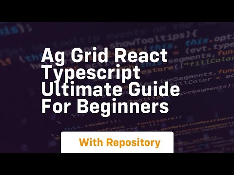 ag grid react typescript ultimate guide for beginners