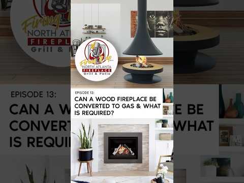 Can a wood fireplace be converted to gas, & what is required? #fireplace #information #gasfireplace