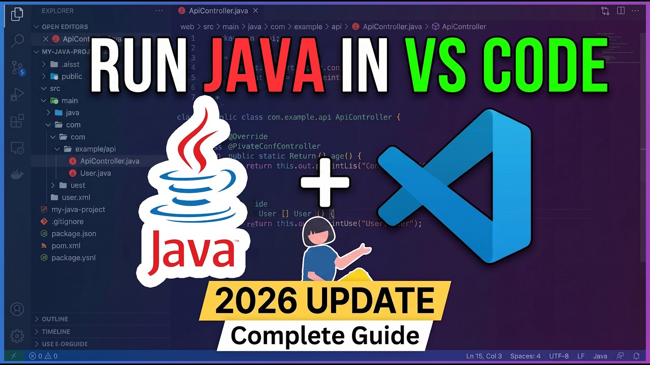 How to Run Java in Visual Studio Code on Windows 11 [ 2026 Update ] Java JDK in VSCode | User Input