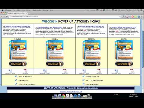 Power of Attorney Form Wisconsin