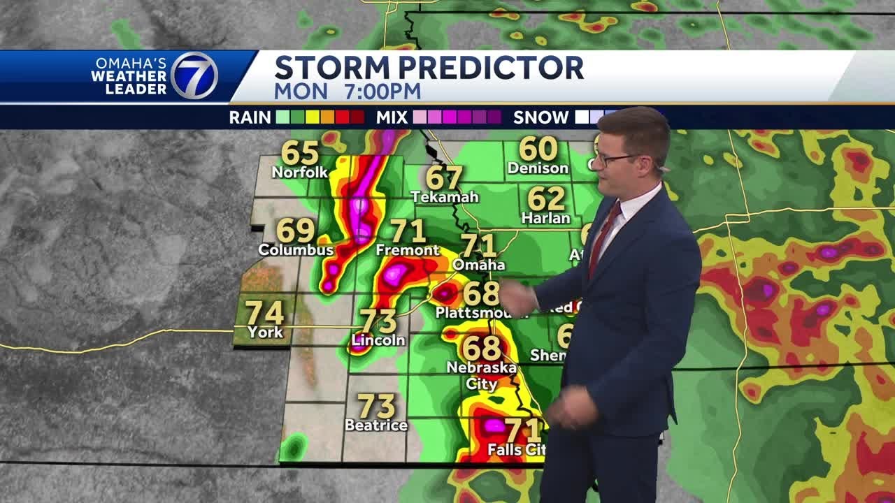 Severe storms possible Monday evening for Omaha area
